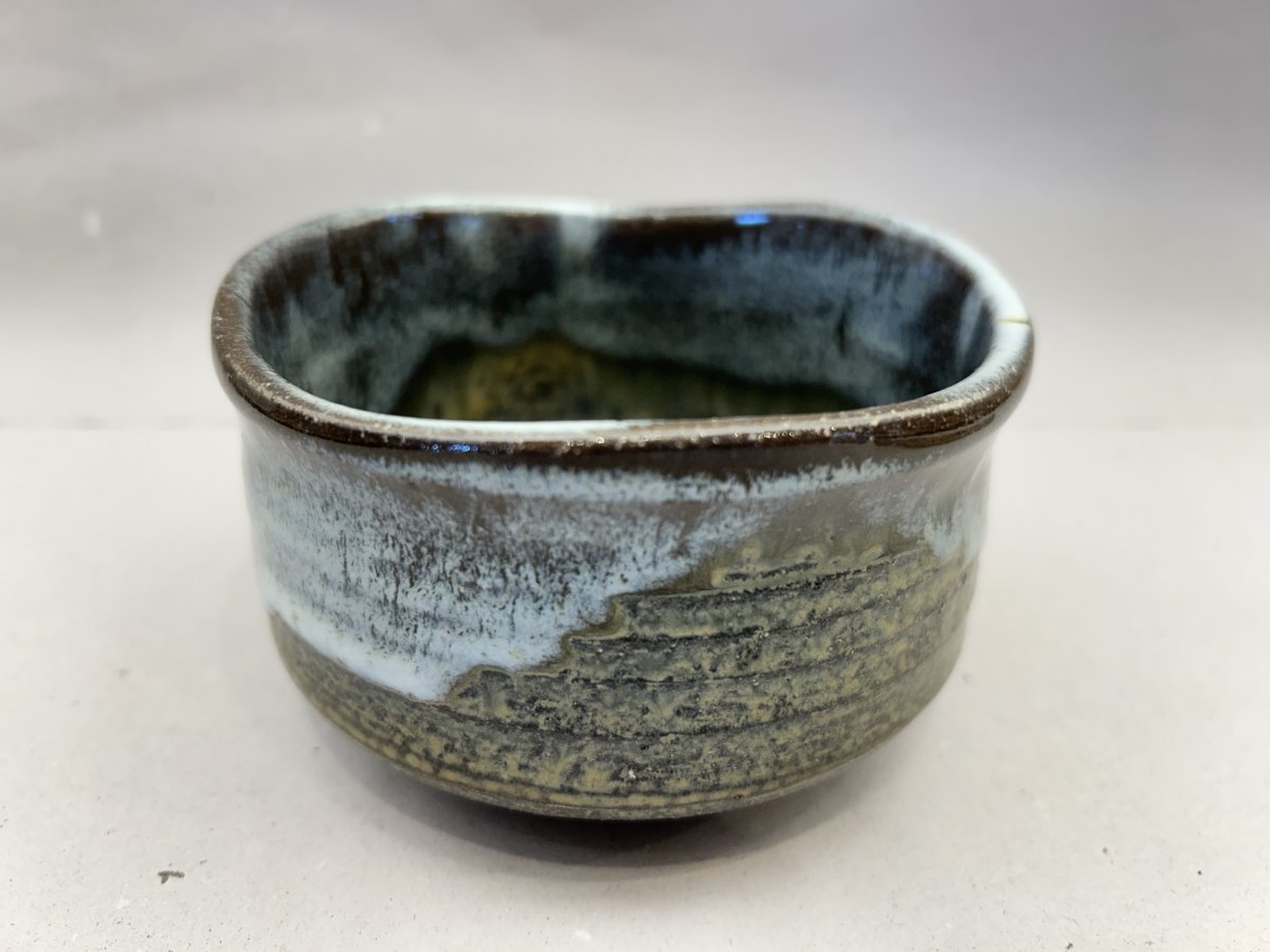 Matcha Kop / Grøn, Blå Kant - Kopper - www.japanshoppen.dk