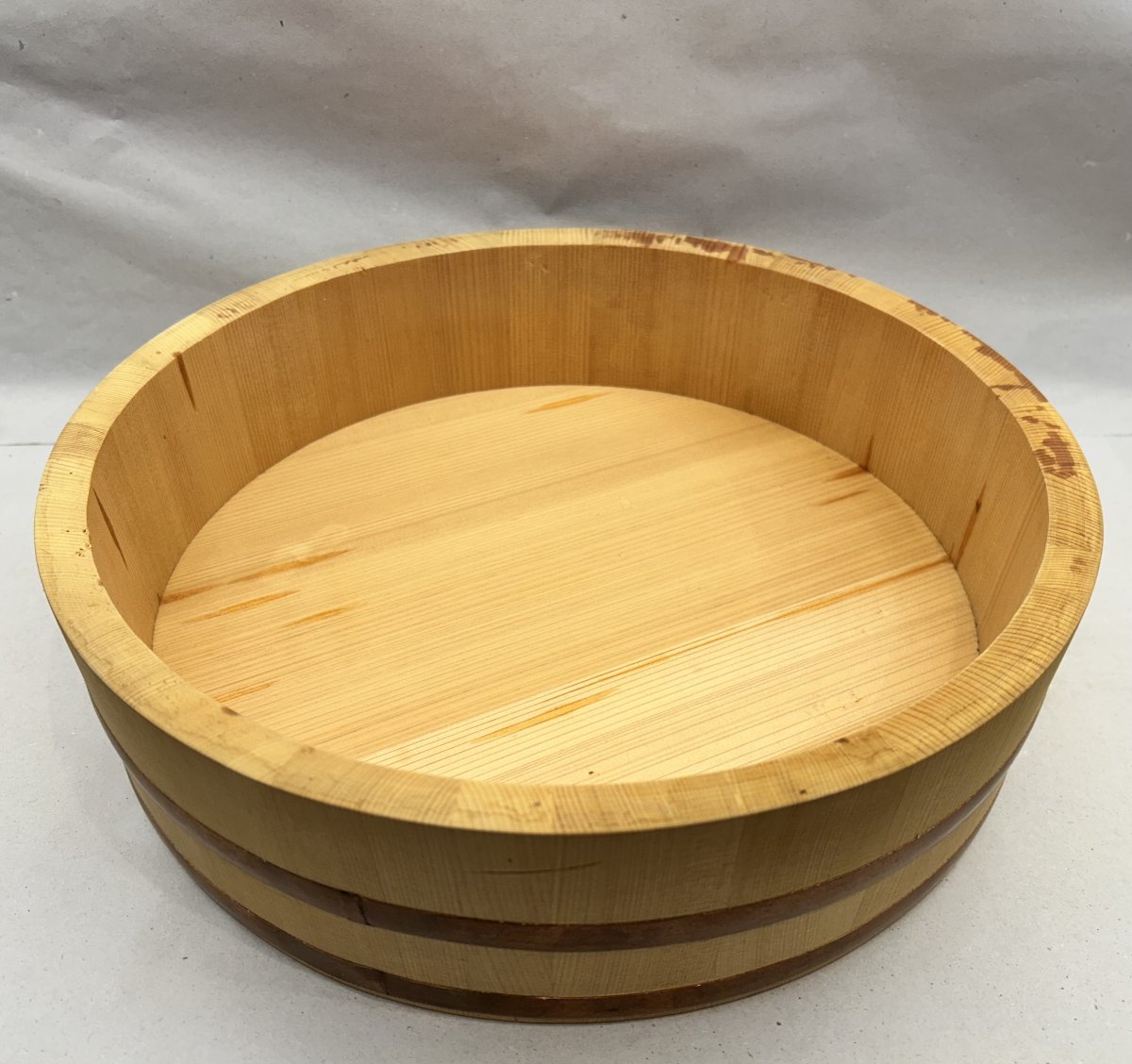 Japansk Træskål / Ø33 cm. - Sushi udstyr og generelt til ris - www.japanshoppen.dk